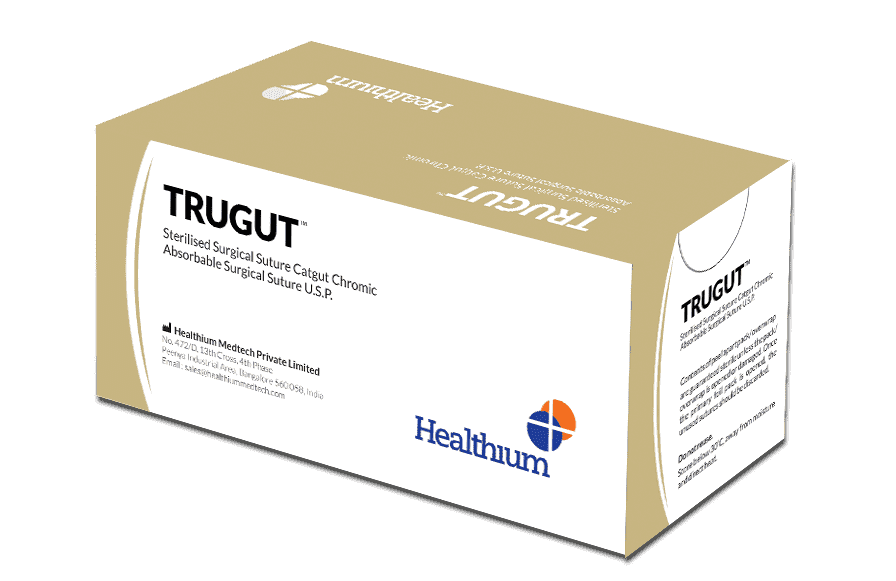 Healthium Trugut Chromic Catgut Surgical Suture 2-0